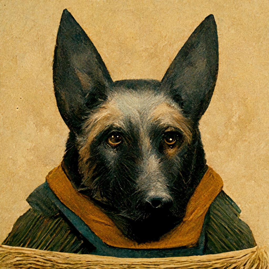 Guztav Klimt Style German Shepherd Poster | DOGGO art
